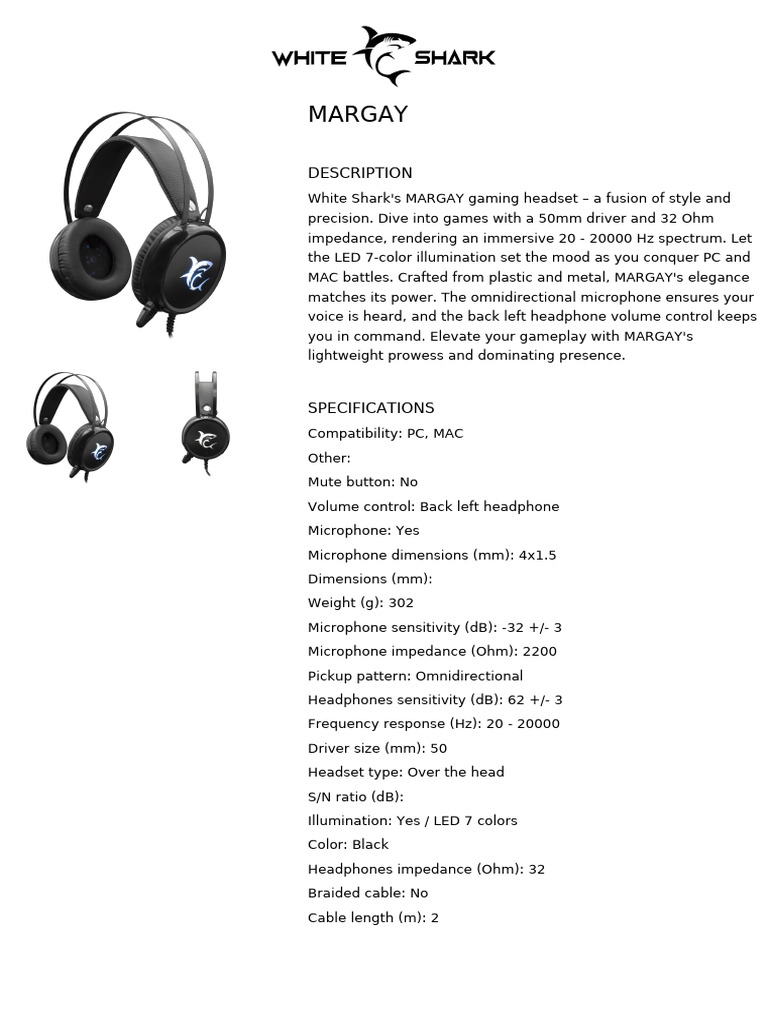 MARGAY Gaming Headset Review | PDF