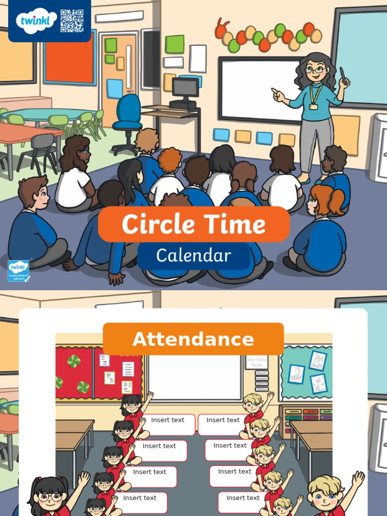 Circle Time Calendar Powerpoint | PDF | Workweek And Weekend