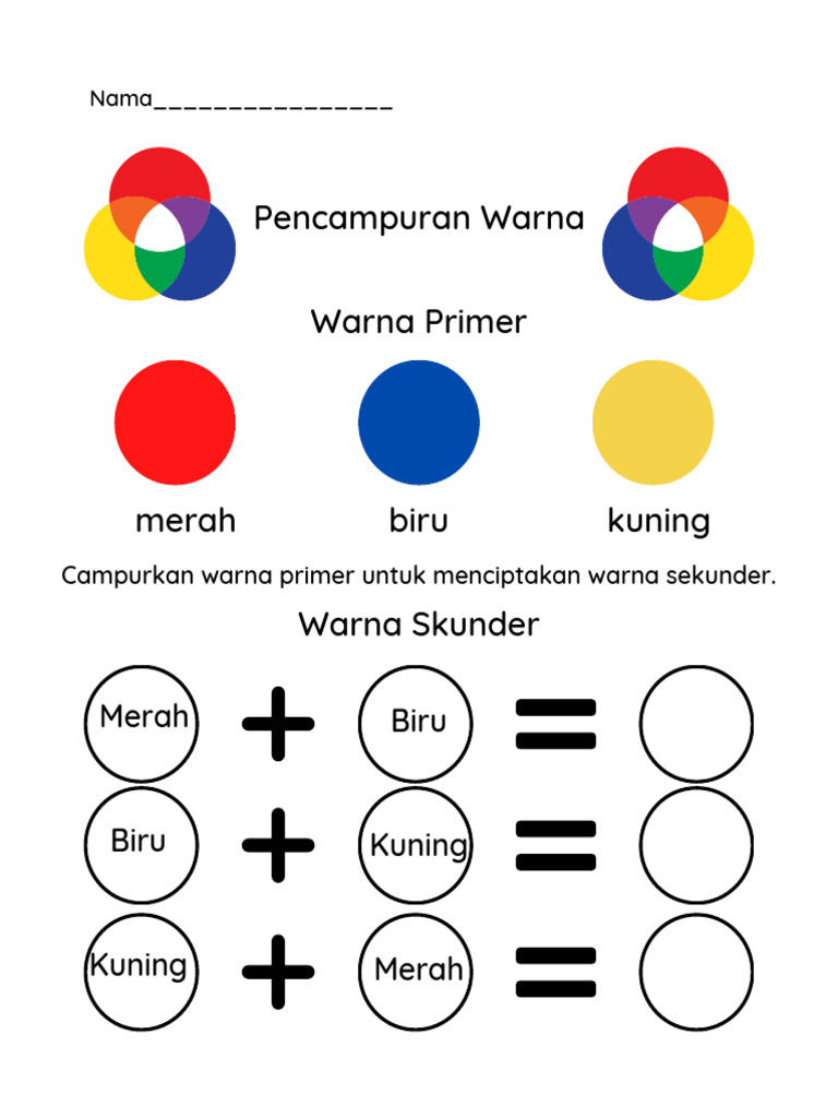 Campuran Warna Primer dan Sekunder | PDF