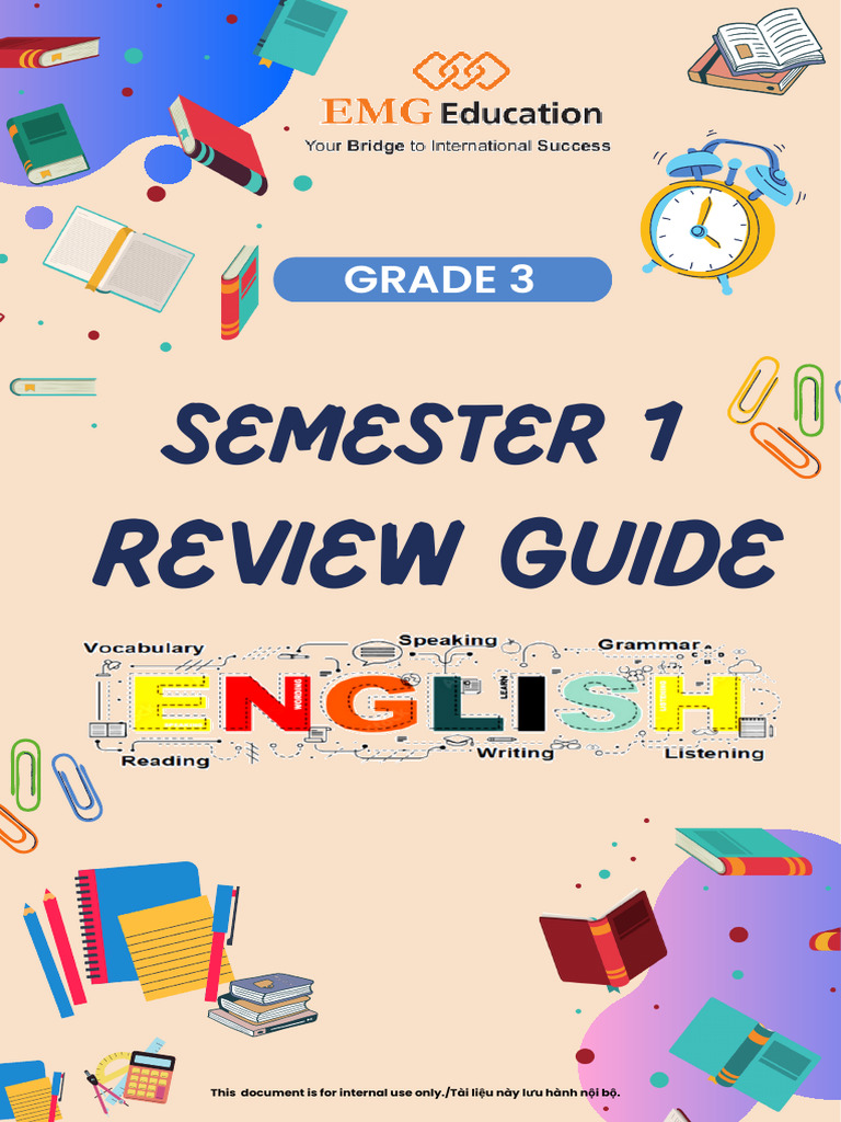 ENGLISH SEMESTER 1 REVIEW GUIDE - Tổng hợp hướng dẫn nội dung ôn tập ...