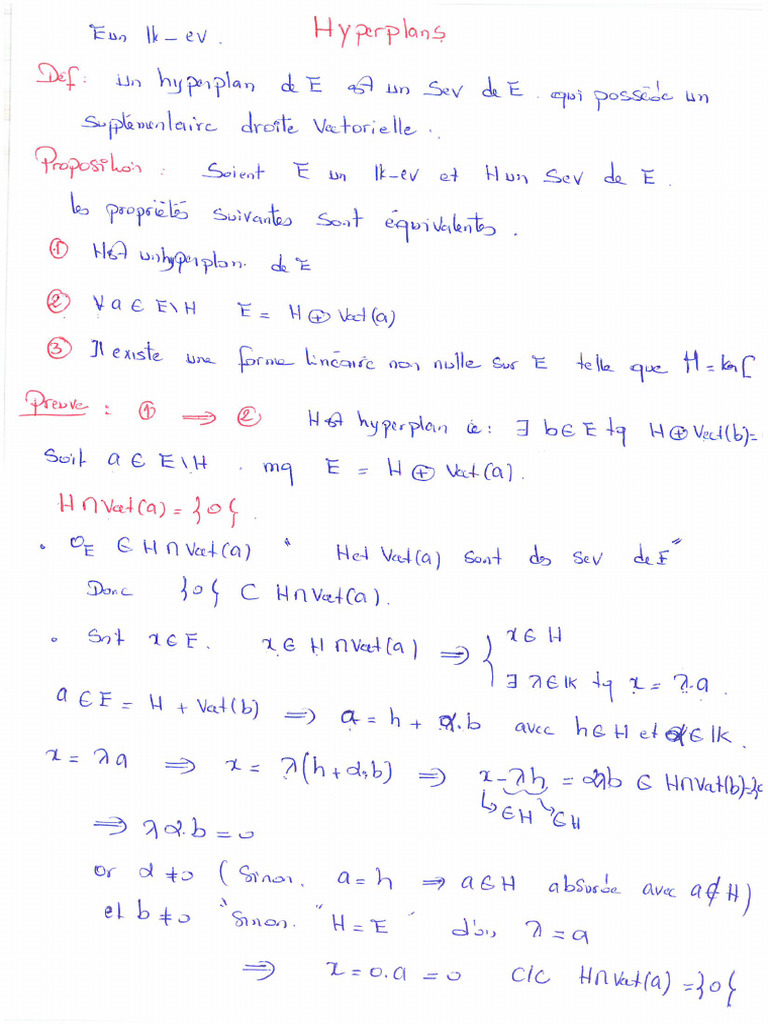 Hyperplan | PDF