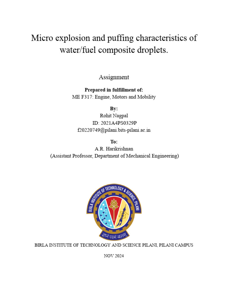 EMM Assignment | PDF | Heat Transfer | Evaporation