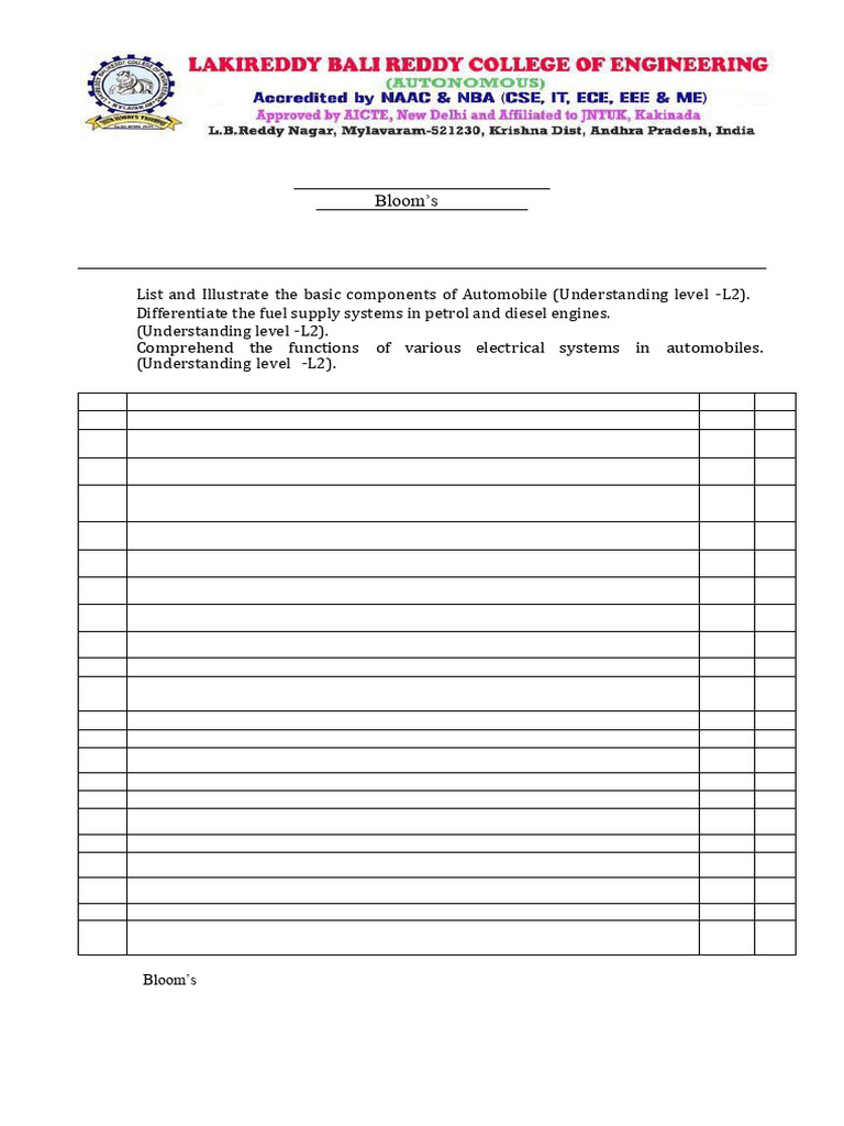 Cycle 1 AE Assignment Questions - A.Y.2024-25 | PDF | Carburetor | Diesel Engine