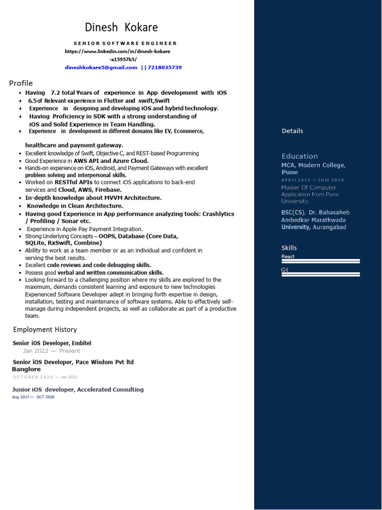 Dinesh Kokare 5 Nov | PDF | Ios | Mobile App