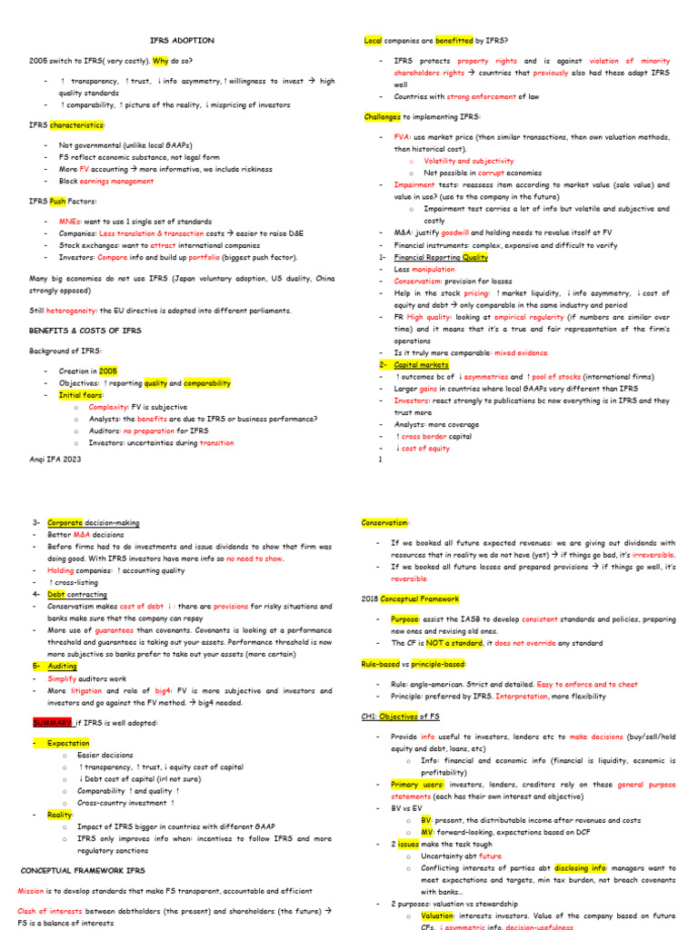 IFA Esquema | PDF | International Financial Reporting Standards ...