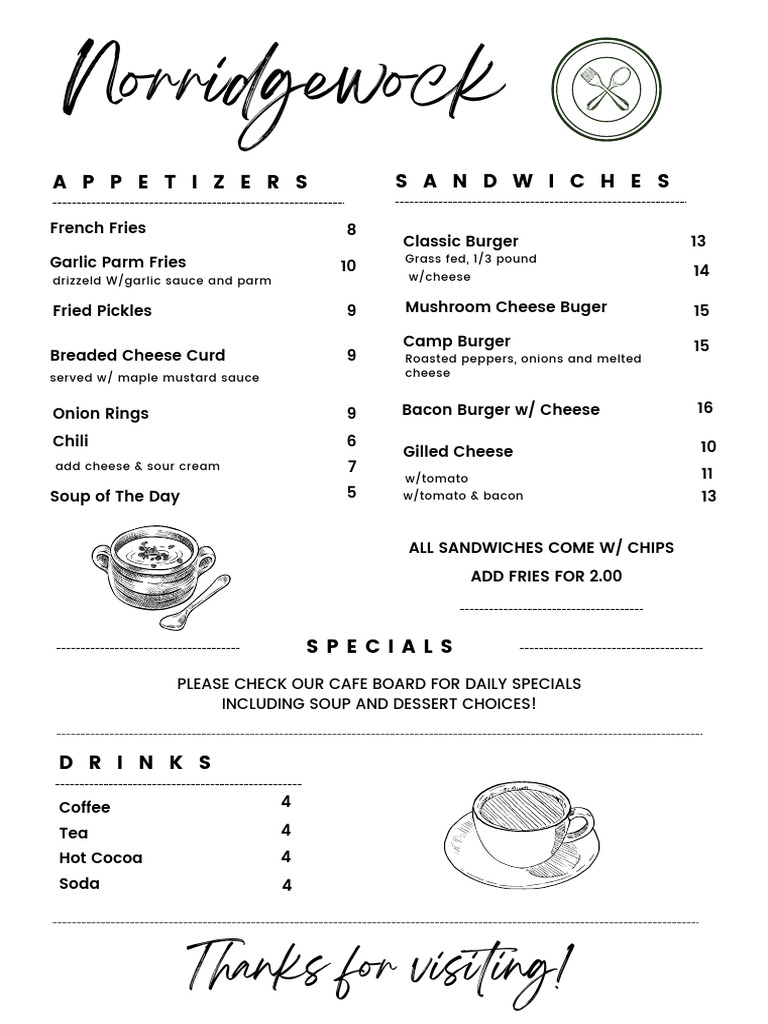 Simple Food Menu | PDF