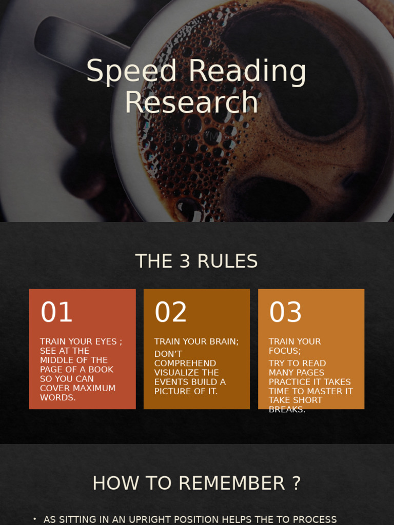Speed Reading Research | PDF