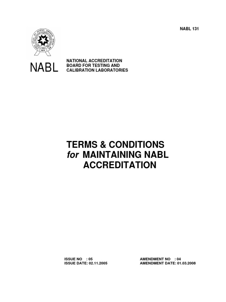 NABL 100 General Information Brochure-1045599101 | PDF | Calibration | Government