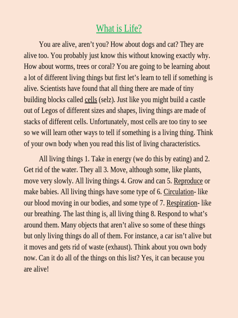 What Is Life | PDF