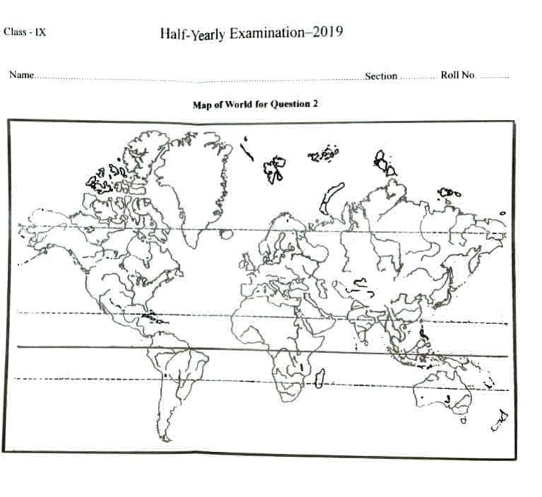 World Map Class 9 | PDF