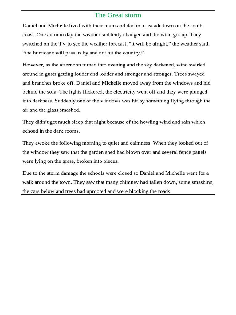 The Great Storm | PDF