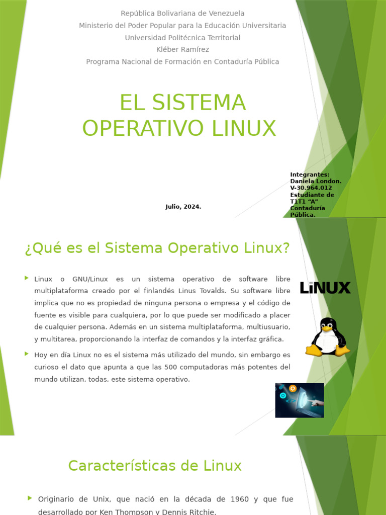 El Sistema Operativo Linux. | PDF | Computación en la nube ...