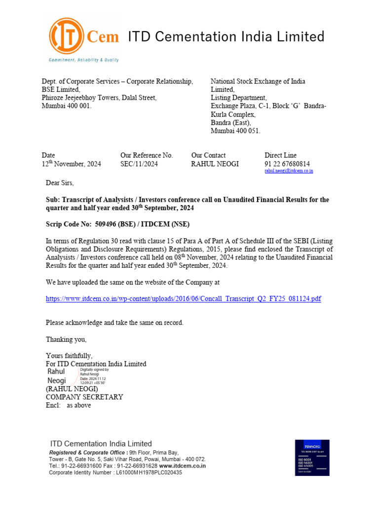 Itd 2024 Annual Report | PDF