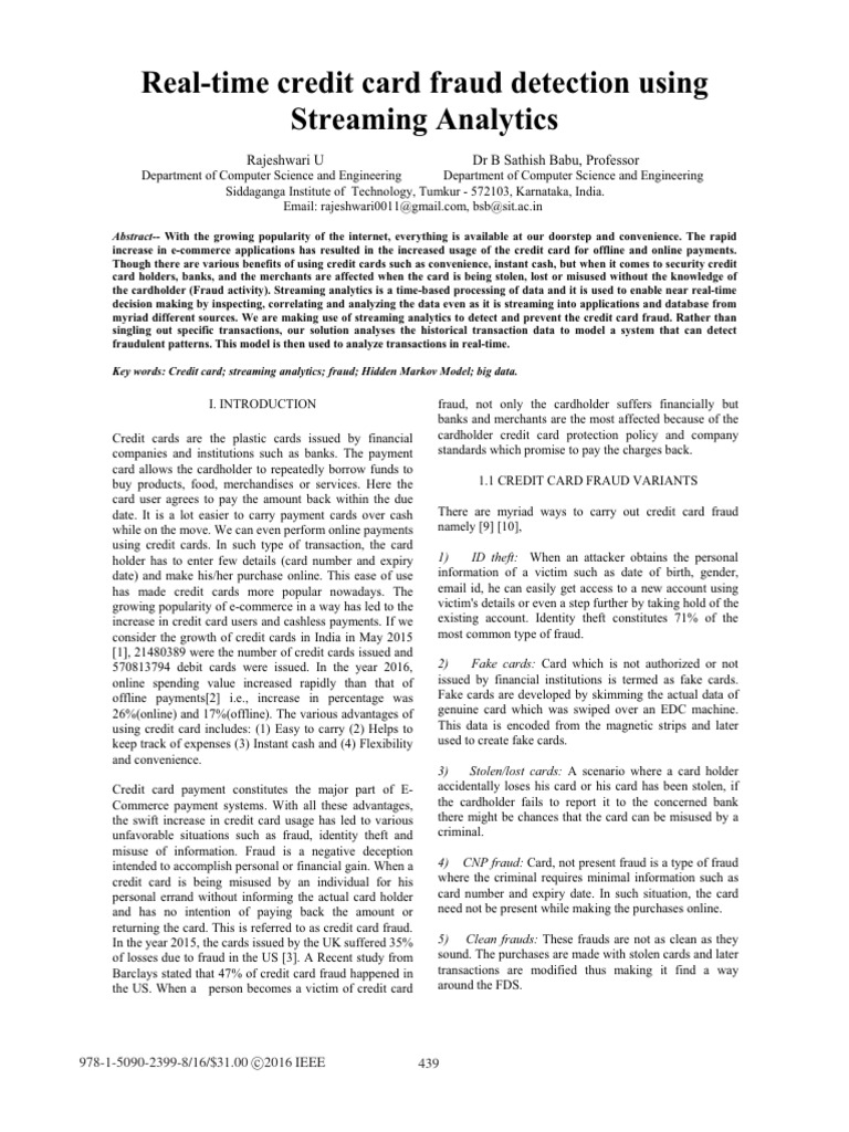 Ieee 2 | PDF | Credit Card | Analytics