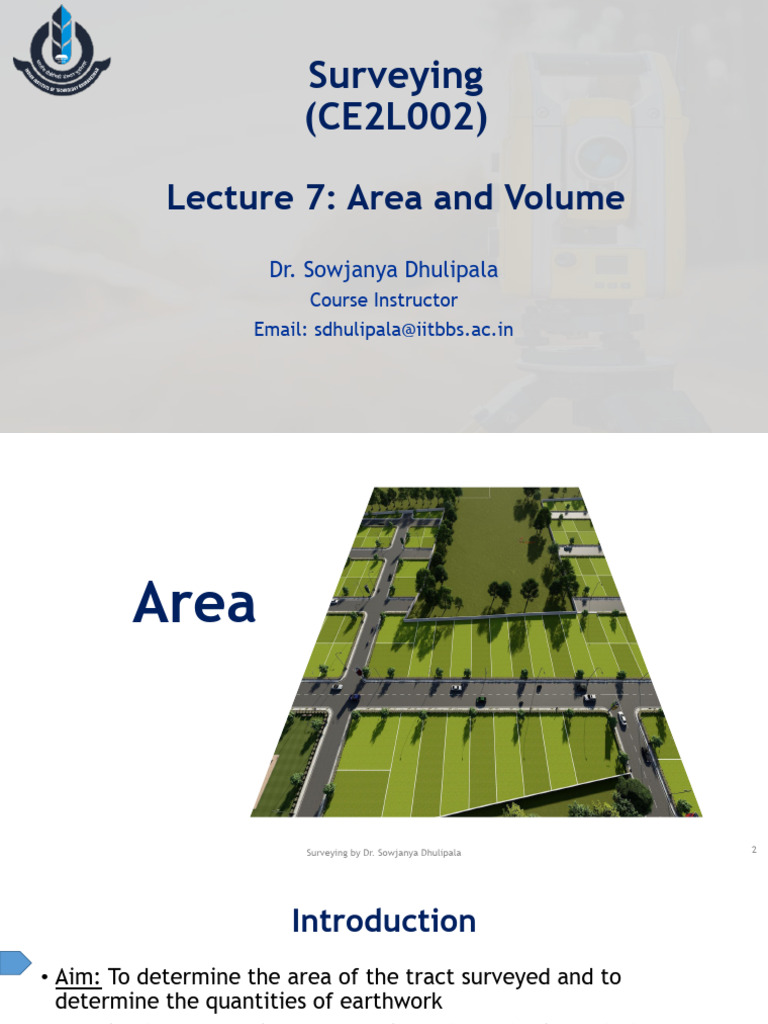 Surveying Lec7 | PDF | Area | Surveying
