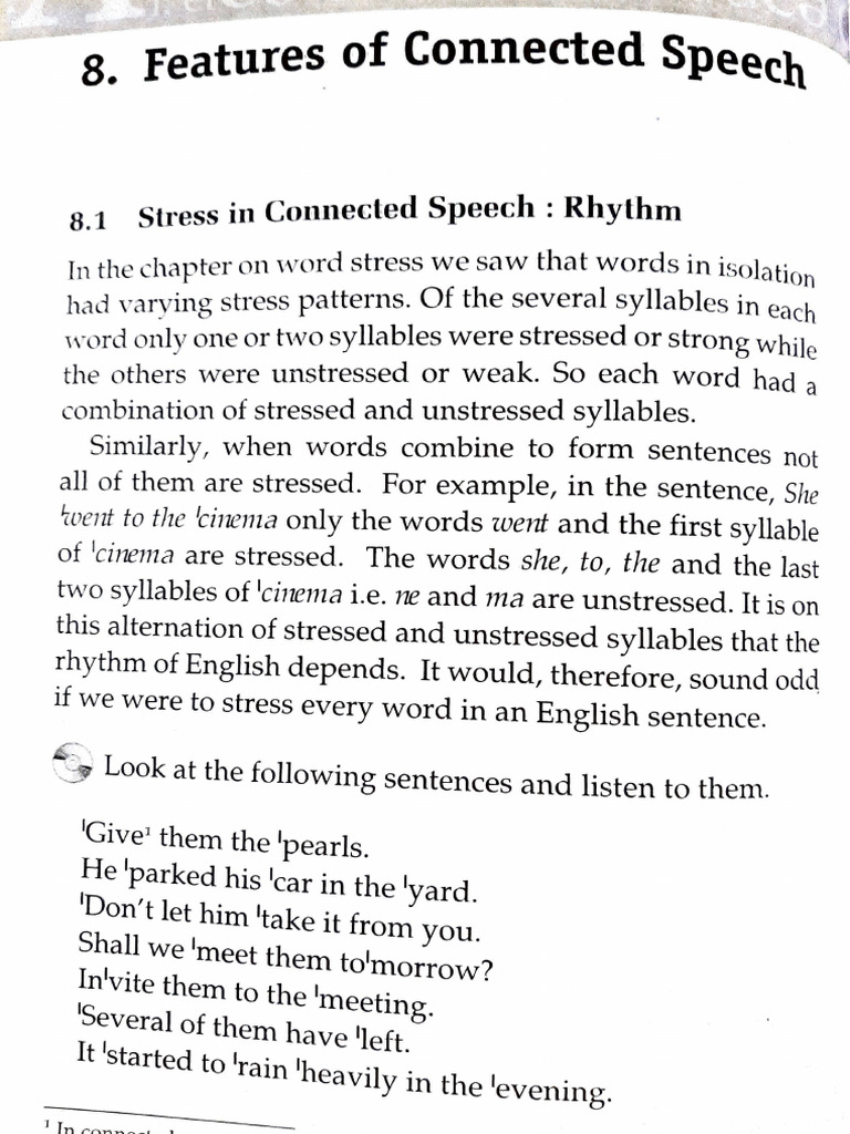 Features of Connected Speech-Text | PDF | Stress (Linguistics ...