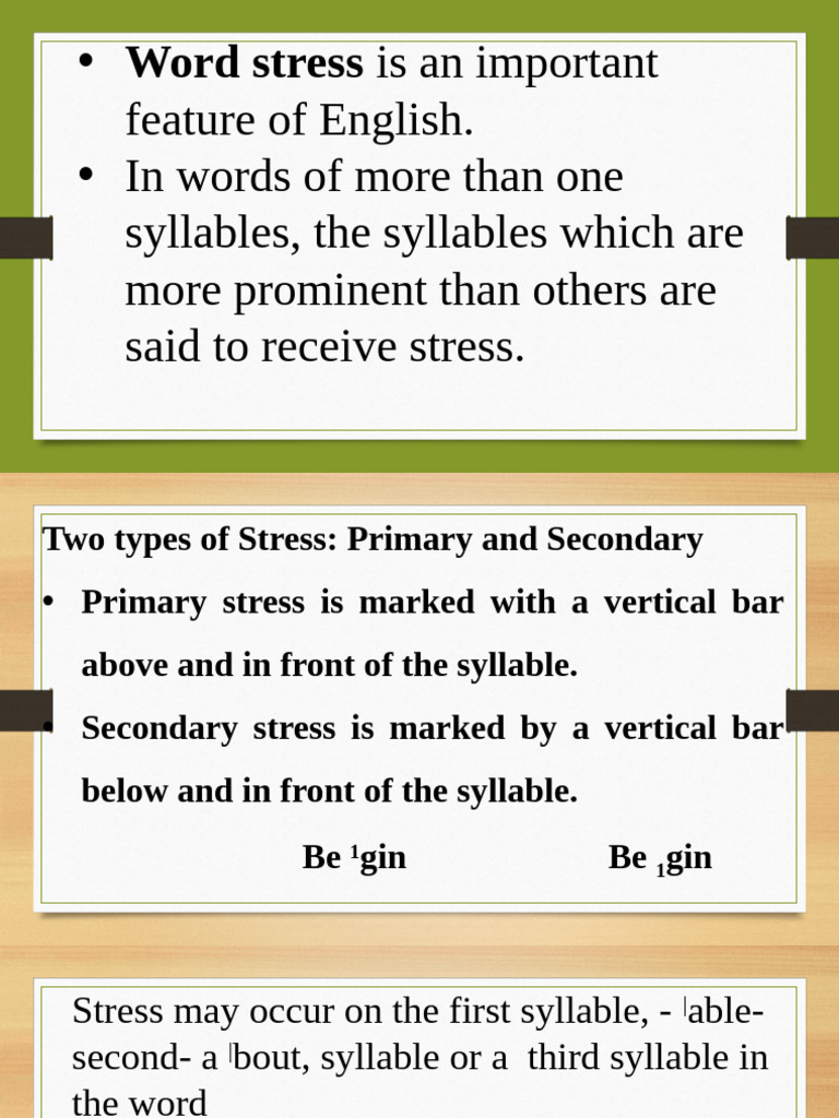 Understanding English Word Stress Rules | PDF | Stress (Linguistics ...