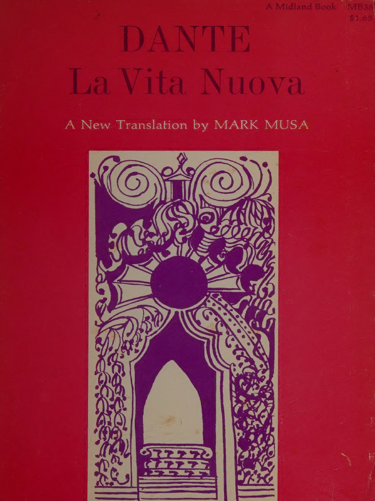 La Vita Nuova (A Midland Book) - Mark (Trans - ) Dante Musa - 1957 ...