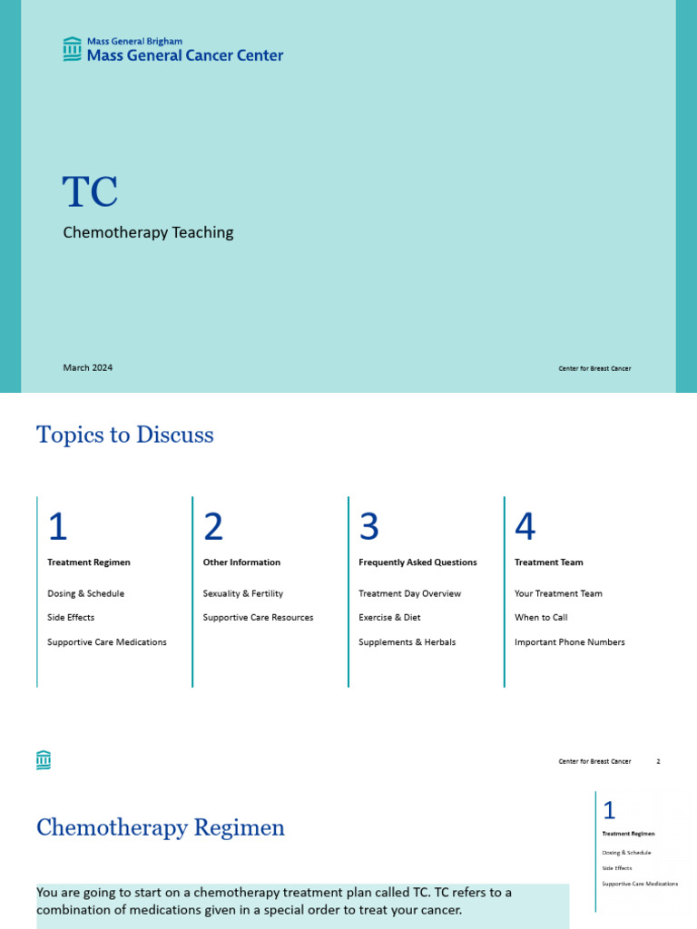 Chemotherapy Regimen TC | PDF | Chemotherapy | Cancer