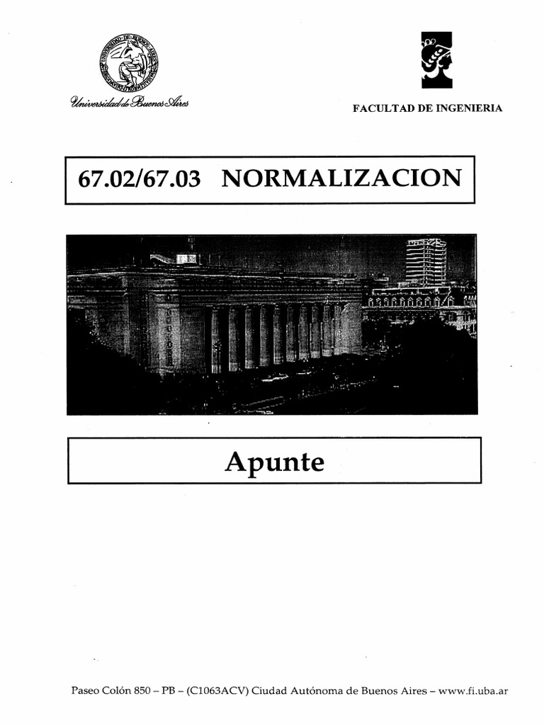 Apunte de Normalización | PDF