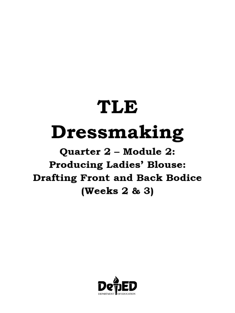 2 - Q2 TLE Dressmaking | PDF | Dress | Blouse