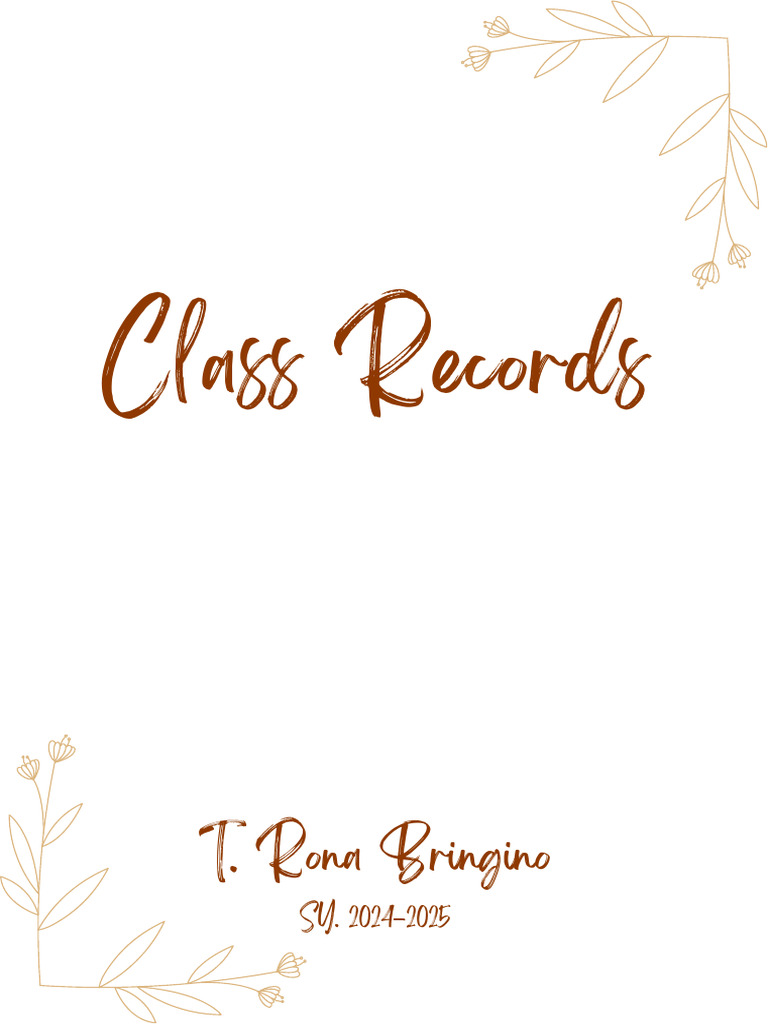 Gradebook Worksheet in Yellow Simple Style | PDF