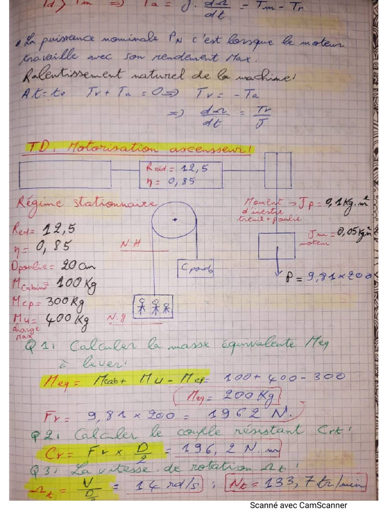 Corrigé TD TR Puiss | PDF