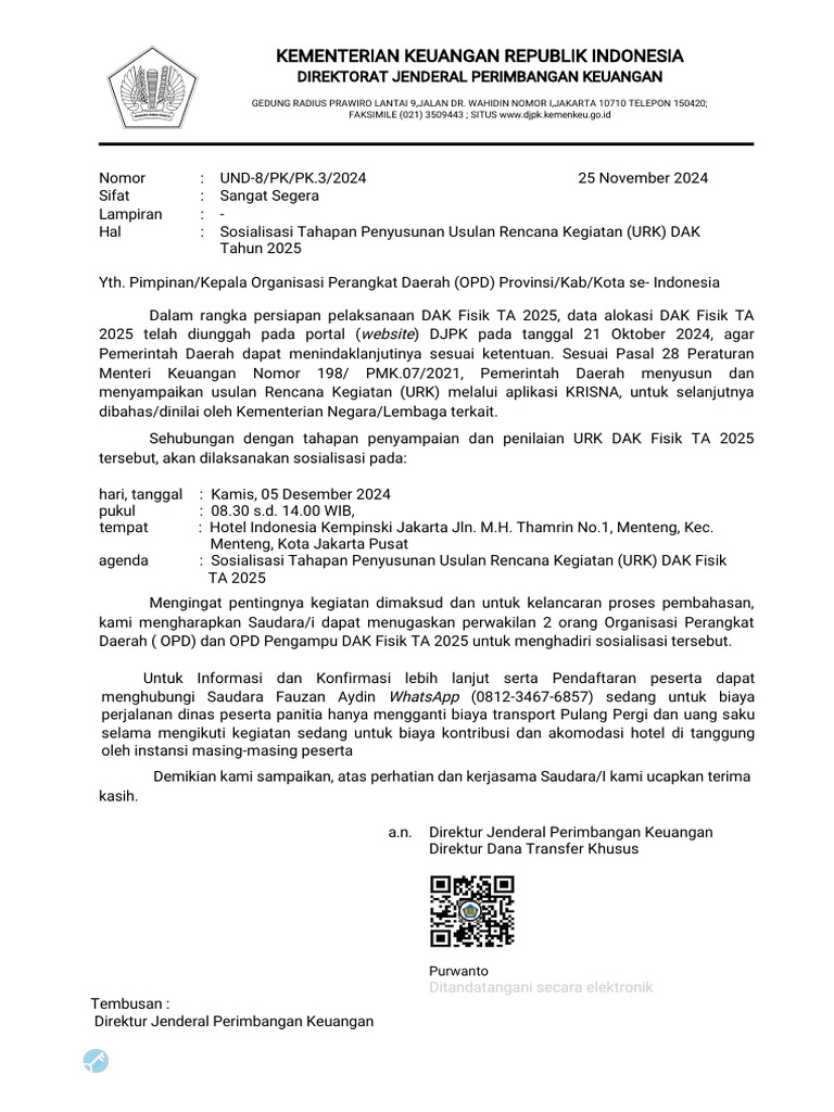 UND Sosialisasi URK TA 2025 | PDF