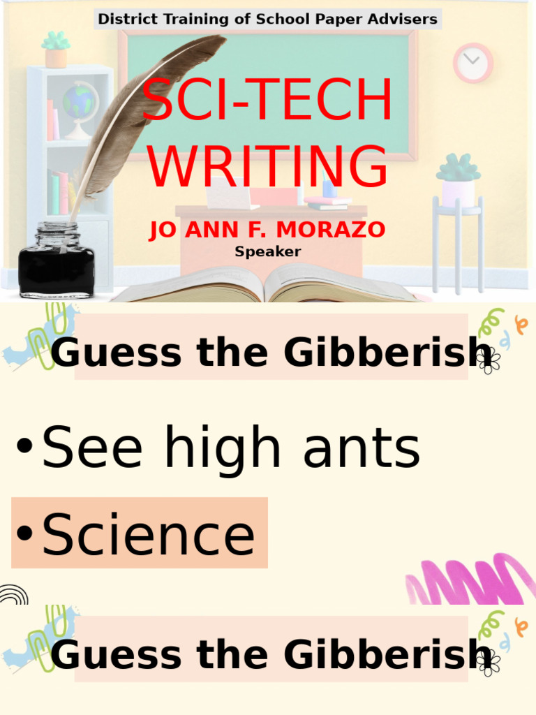 Sci-Tech Writing | PDF | Science | Information