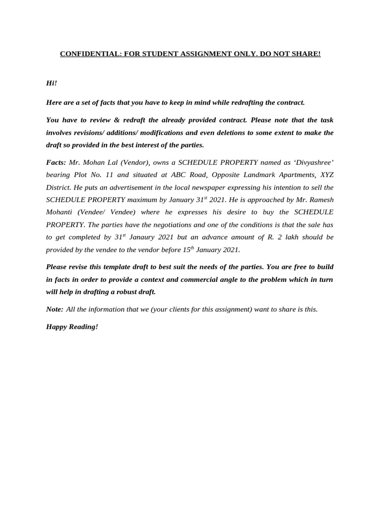 Draft of Plaint | PDF | Deed | Mortgage Law