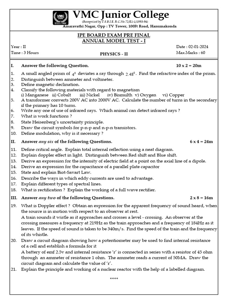 Physics II | PDF | Electrical Resistance And Conductance | Rectifier