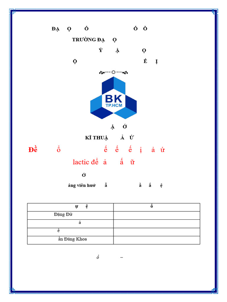KTPU - Lên Men Lactic - Nhóm 5 - A01 | PDF