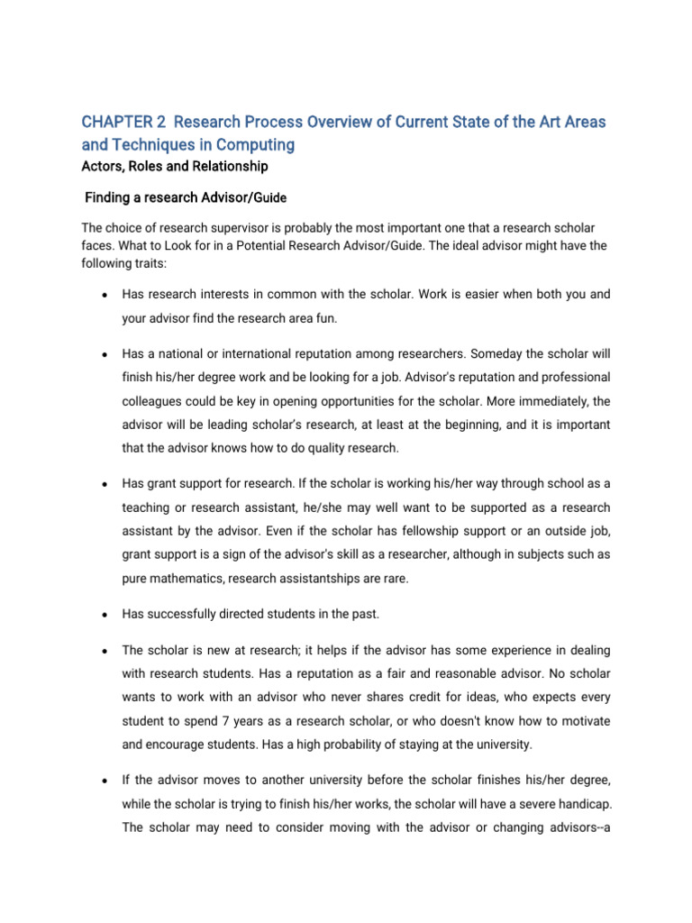 Research Advisor Selection Guide | PDF | Survey Methodology | Hypothesis