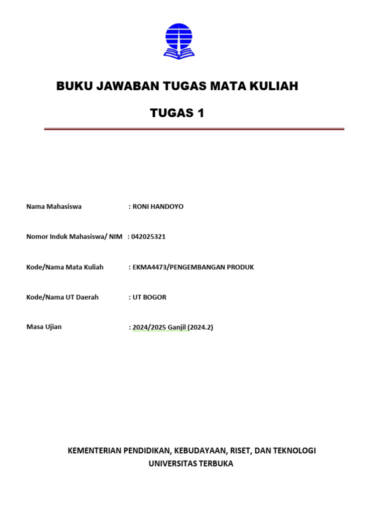 Tugas 1 Pengembangan Produk | PDF