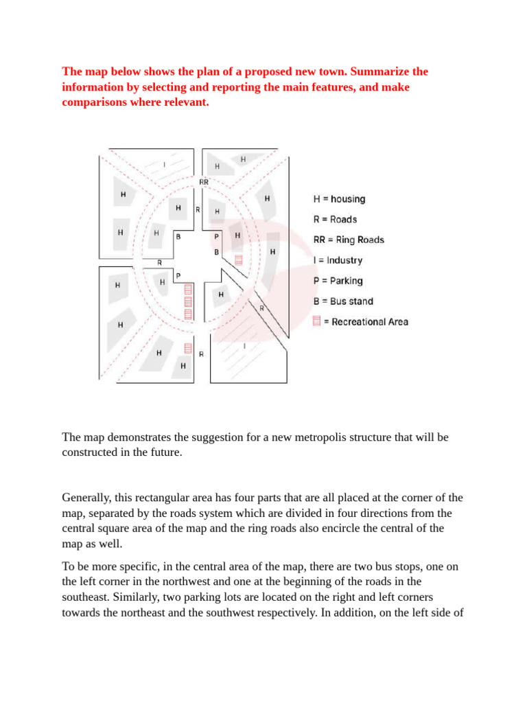 Writing Task 1-Map-Hà | PDF