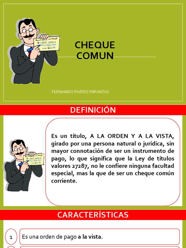 Cheque Comun | PDF