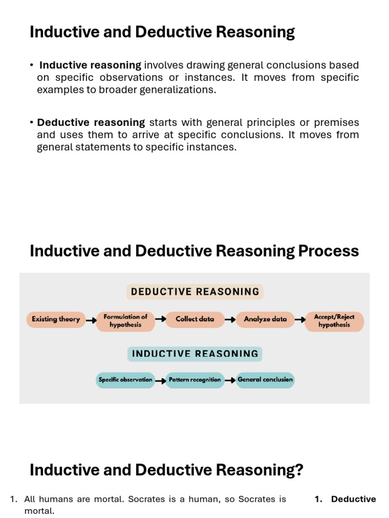 Problem Solving Part 2 | PDF | Inductive Reasoning | Deductive Reasoning