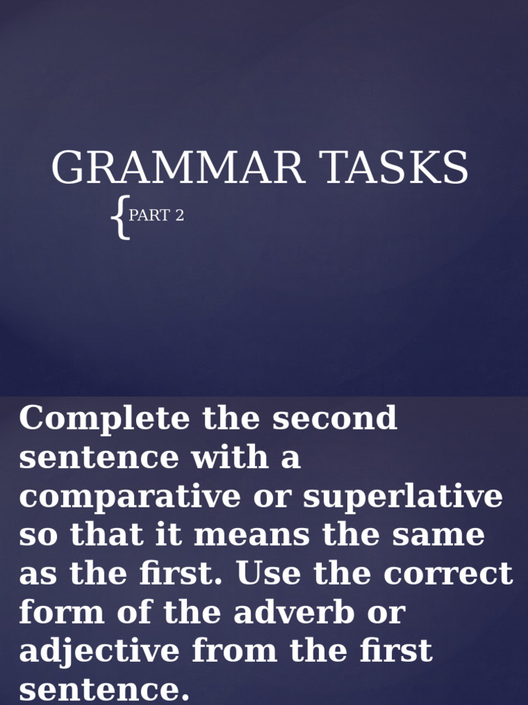 Tasks - Part 2 | PDF | Adverb