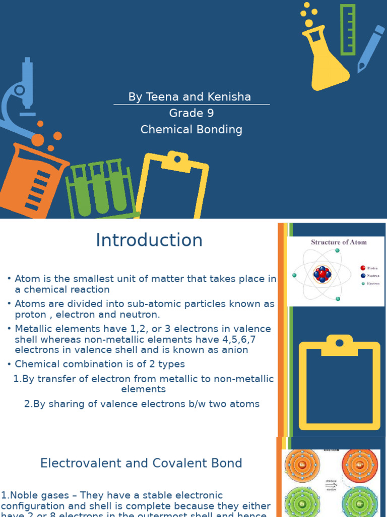 Chapter 2 Chemical Bonding | PDF | Chemical Bond | Chemical Compounds
