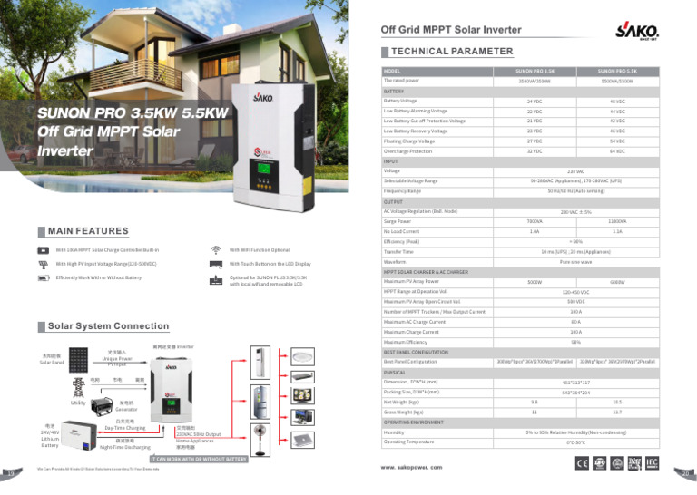 Sunon Pro | PDF | Power Inverter | Energy Technology
