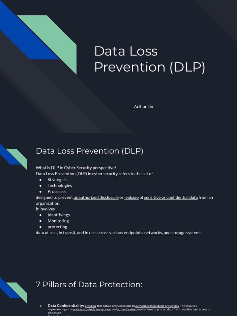 Understanding Data Loss Prevention (DLP) | PDF | Computer Security ...
