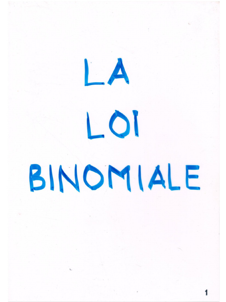 Loi Binomiale | PDF
