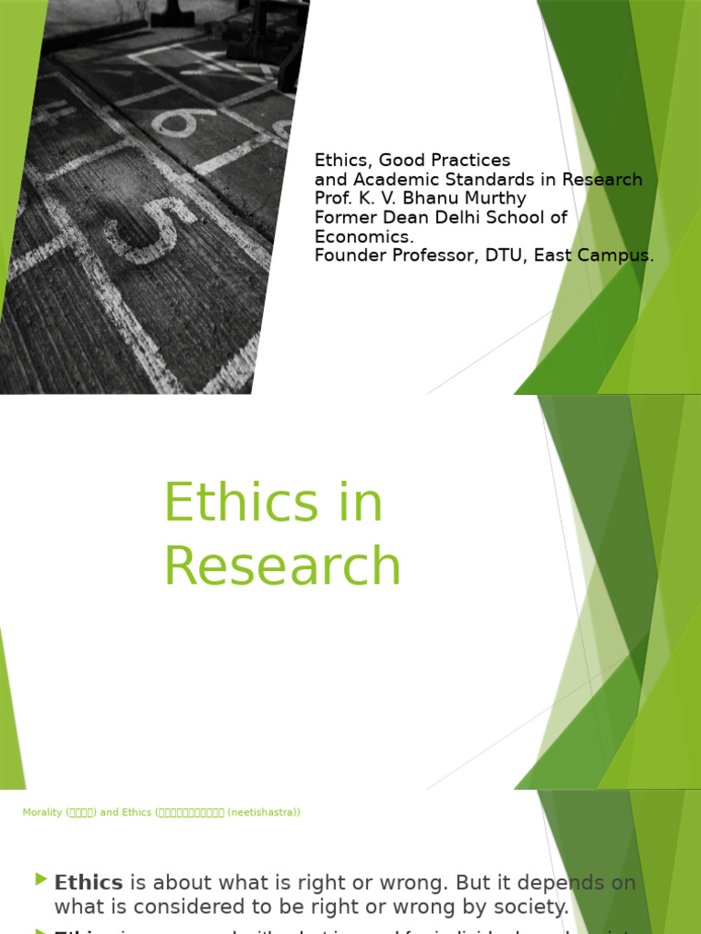 Ethics, Good Practices Academic Standards in Research-Oct-2024 | PDF ...