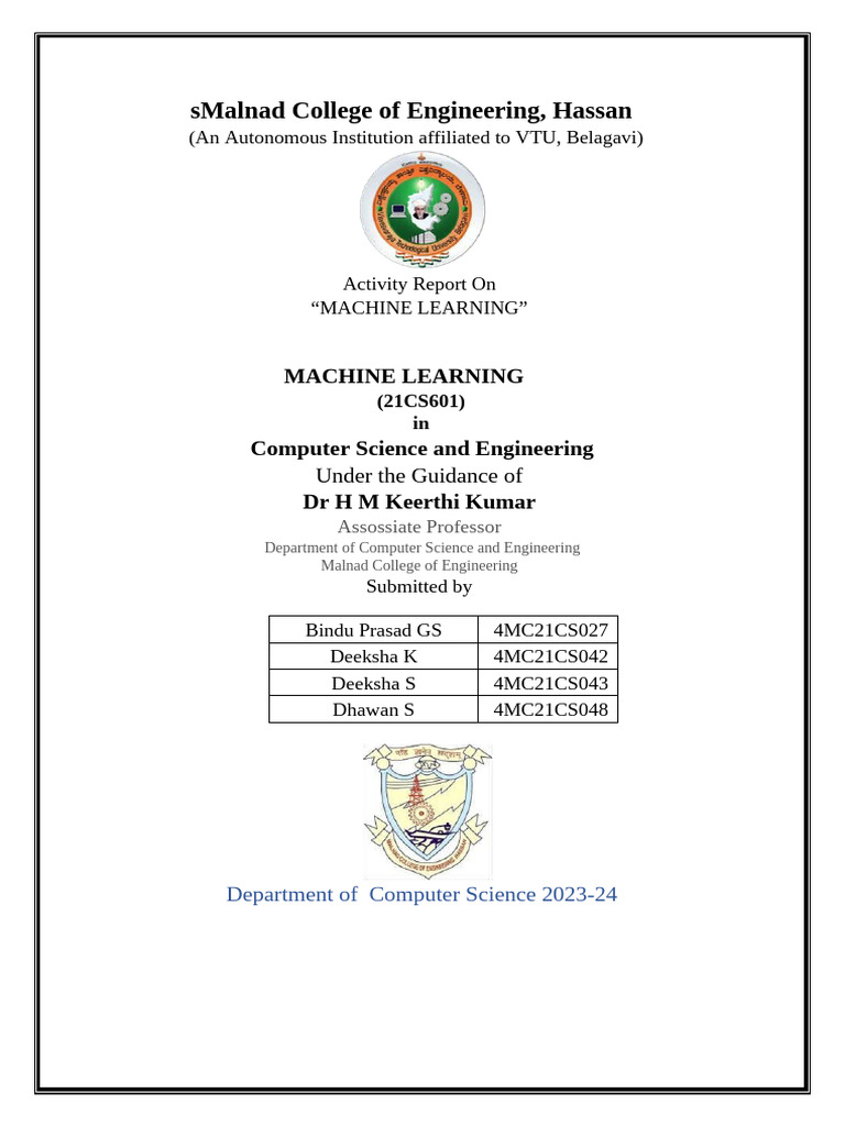 ML Report2 | PDF | Statistical Classification | Accuracy And Precision