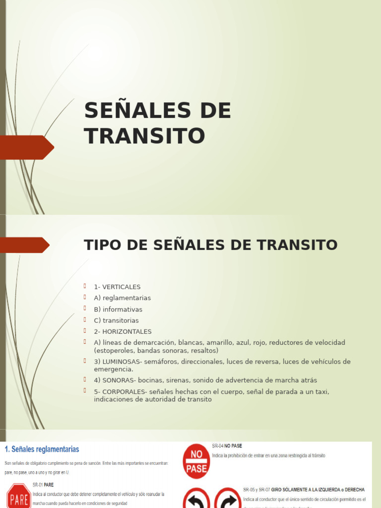 Señales de Transito | PDF