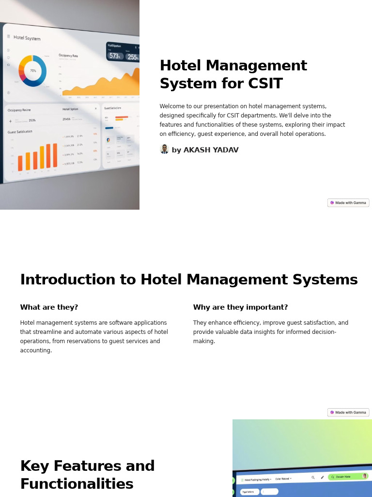 Hotel Management System For CSIT | PDF | Customer Relationship Management | Business