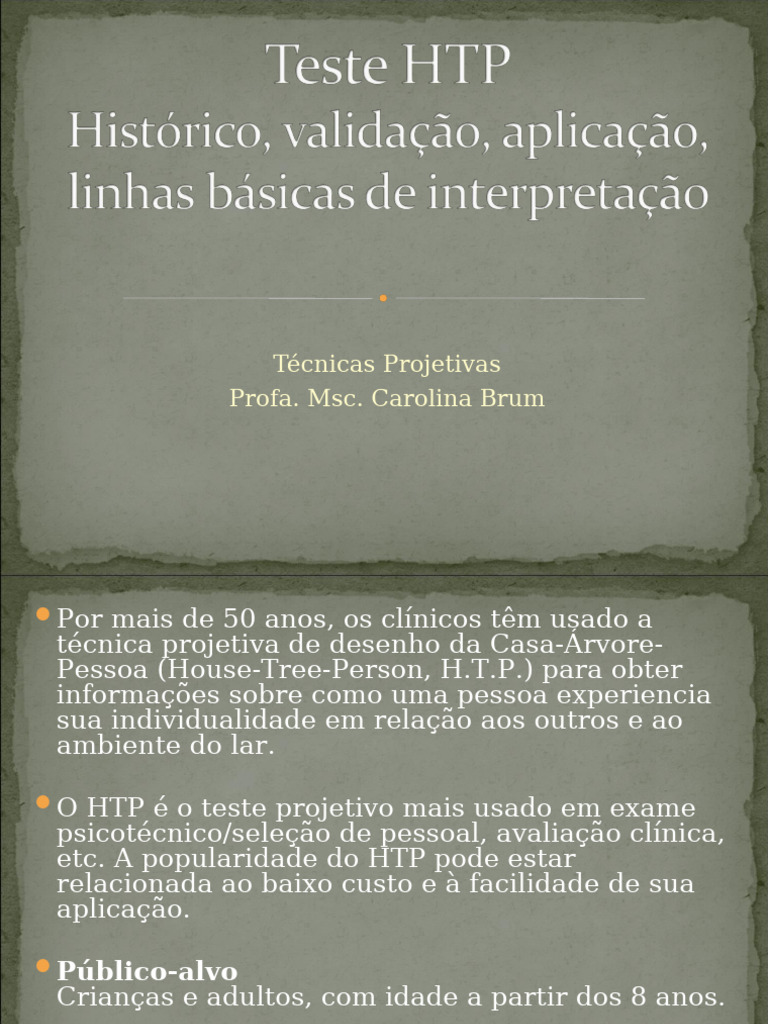 HTP - Historico, Validacao, Linhas Basicas - 20240920-1931 | PDF