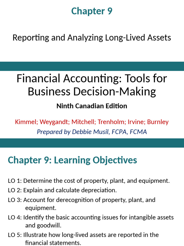 Reporting and Analyzing Long-Lived Assets: Financial Accounting: Tools ...