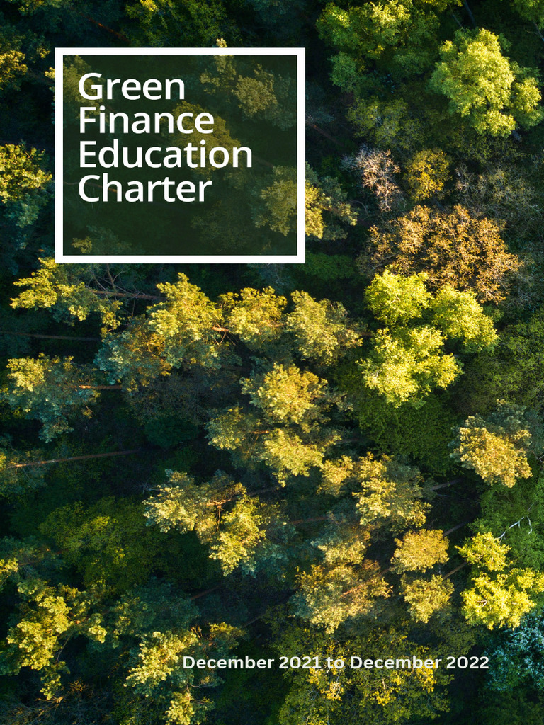 Sustainable Finance Education Charter Report | PDF | Sustainability
