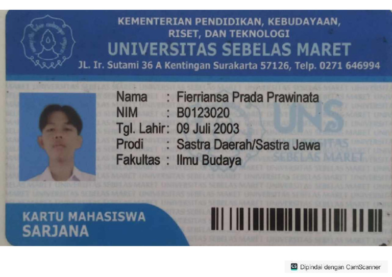 Kartu Mahasiswa - Compressed (1) - Dikompresi | PDF